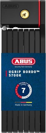 ABUS Unisex Faltschloss, Schwarz, 100 cm