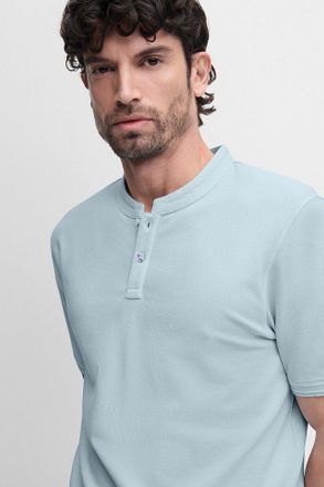Cinque T-Shirt CILANO Rundhalsausschnitt mit kurzer Knopfleiste, Relaxed Fit