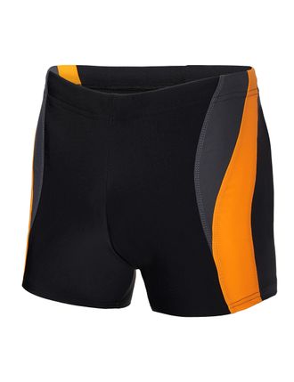 Ladeheid Badehose Herren kurz Boxershorts Bademode für Herren zum Strand und zum Schwimmbad komfortable und Bequeme Badehose eng LA40-255 (Schwarz/Graphite/Ora