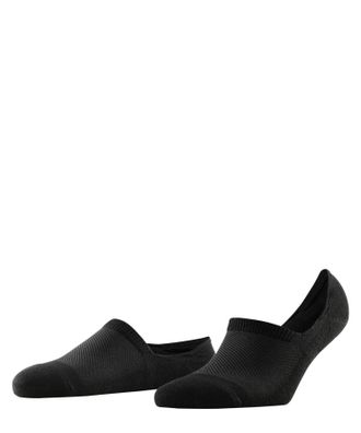 Burlington Damen F&uuml;&szlig;linge Athleisure W In weich atmungsaktiv schnelltrocknend unsichtbar einfarbig 1 Paar, Schwarz Black 3000, 39-42