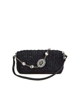 Miu Miu Quilted Lambskin Crossbody Bag - Black