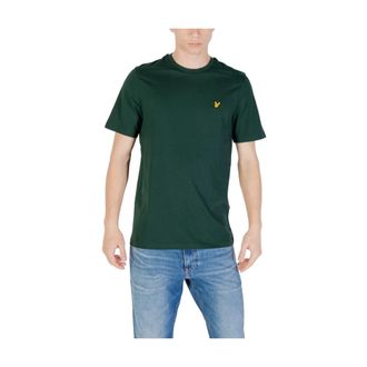 Lyle & Scott Homme, Tops, Vert, Taille: 2XS T-shirt ras du cou en coton