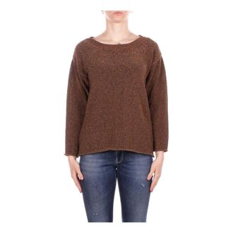 Alpha Studio Femme, Pulls, Brun, Taille: 44 FR Pull ras du cou