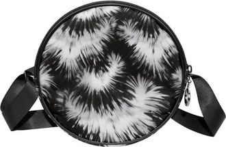 Generic Circle Petit sac &agrave; bandouli&egrave;re pour femme, sac &agrave; bandouli&egrave;re avec fermeture &eacute;clair, bretelles r&eacute;glables, sac &agrave; main rond d&eacute;contract&eacute; pour femmes et fi