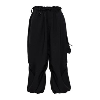 Yohji Yamamoto unisex, Pantalons, Noir, Taille: S Sport Uniform Wide Cargo Pantalons