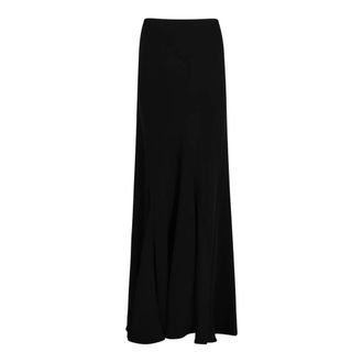 P.A.R.O.S.H. P.a.r.o.s.h., Femme, Jupes, Noir, Taille: 38 FR Long Cady Skirt