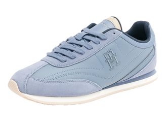 Tommy Hilfiger Damen Runner Sneaker Heritage Low Top, Blau (Faded Ink), 39