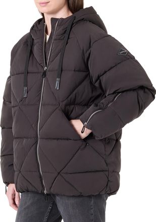 Replay Damen Steppjacke mit Kapuze, Black 098 (Schwarz), L