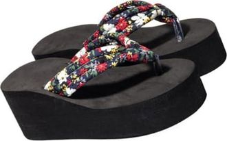 Hemoton Sandales Compens&eacute;es Femme &agrave; Semelle &Eacute;paisse Pantoufles Confortables D&eacute;contract&eacute;es pour Ext&eacute;rieur Style Mode avec Design Chic pour Usage Quotidien