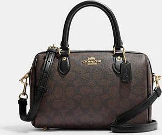 Coach Rowan Satchel Aus Charakteristischem Canvas