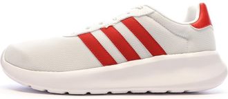 adidas Lite Racer 3.0 Herren-Sneaker, Wei&szlig;/Rot, rot, 42 2/3 EU