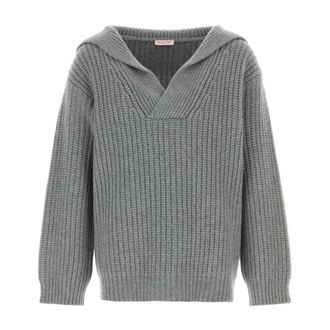 Valentino Garavani Herren, Strickwaren, Grau, MGr&ouml;&szlig;e