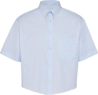 Maison Margiela Homme, Chemises, Bleu, Taille: 3XS Short Sleeve Shirt