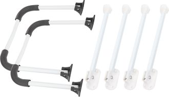 DOITOOL Klappbare Austauschbare Tischbeine aus Metall f&uuml;r Haushalt Beistelltische Laptoptische rutschfest Platzsparend Langlebig