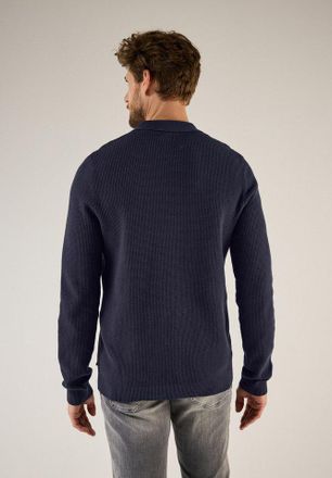 Street One Men V-Ausschnitt-Pullover aus reiner Baumwolle