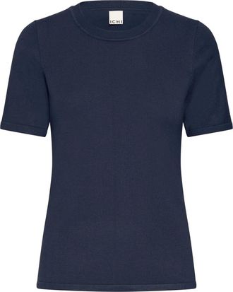 Ichi Ichi, Femme, Pulls, Bleu, Taille: 40 FR Cody Shimmer Knit Jumper