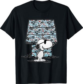 Peanuts Snoopy Joe Cool Graffiti Hundehaus Urban Street Art T-Shirt