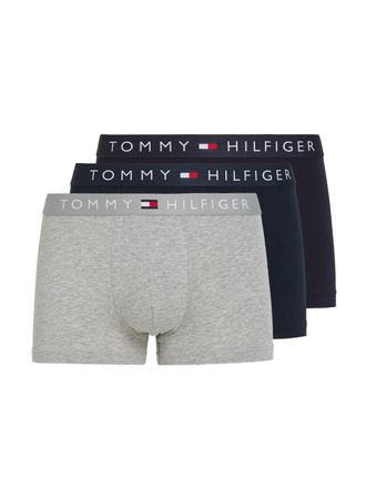 Tommy Hilfiger Trunk 3P TRUNK WB, Herren, Gr. XL (54), 3 Stk., blau (des sky, grau htr, des sky), Jersey, Obermaterial: 95% Baumwolle, 5% Elasthan, TOMMY HILFIGER UN