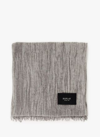 Replay Echarpe pliss&eacute;e &agrave; franges