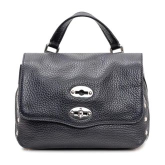 Zanellato Femme, Sacs, Bleu, Taille: ONE Size Sac compact avec poign&eacute;e sur le dessus