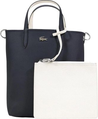 Lacoste Femme, Sacs, Noir, Taille: ONE Size Anna Vertical Reversible Tote