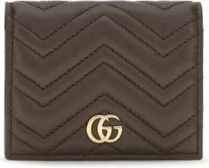 Gucci Matelass&eacute; Marmont Wallet - - Accessories - Damen - Braun - ONE SIZE