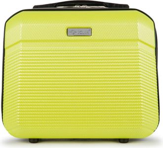 Solier Hartschalenkoffer Gep&auml;ck, Leichter Reisekoffer, Reisekosmetikkoffer, Handgep&auml;ck, XS-Koffer (gelb, xs)