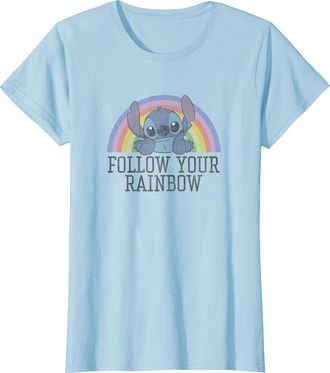 Disney Lilo & Stitch Follow Your Rainbow T-Shirt