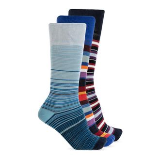 Paul Smith Homme, Sous-v&ecirc;tements, Multicolore, Taille: ONE Size Lot de trois paires de chaussettes