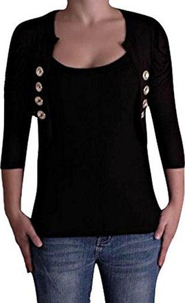 Eye Catch Bol&eacute;ro - Femme Rose Fuchsia - Noir - Noir - 38