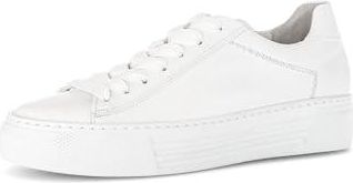 Gabor Baskets basses pour femme, largeur suppl&eacute;mentaire mod&eacute;r&eacute;e (G), Blanc 50, 38.5 EU