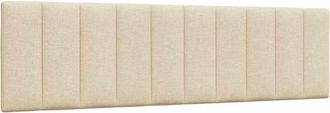vidaXL Kopfteil-Kissen Hanko Creme 180 cm Stoff Vidaxl