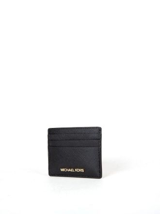 Michael Kors Womens Card Holder Black Leather Bags Card-holders