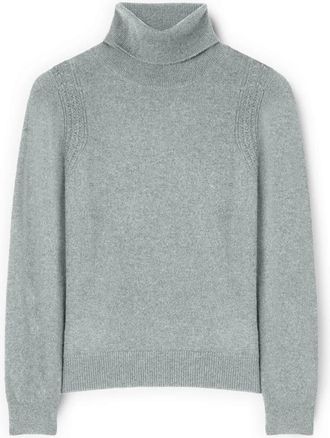 Motivi Femme, Pulls, Gris, Taille: 42 FR Cashmere Turtleneck