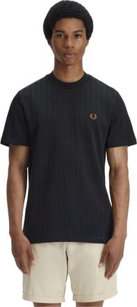 Fred Perry Homme, Tops, Noir, Taille: XL Piqu&eacute; Stripe T-Shirt