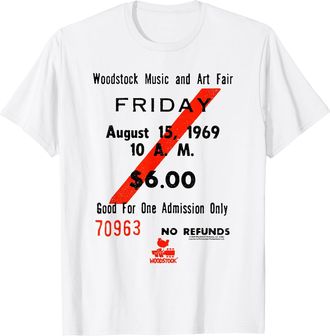 Woodstock Chimes Woodstock Friday Ticket T-Shirt