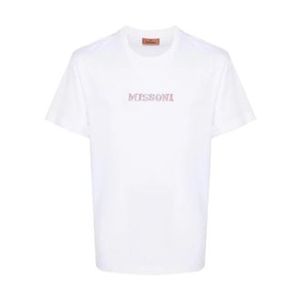 Missoni Wei&szlig;e T-Shirts & Polos Ss24 - - Tops - Herren - Wei&szlig; - S