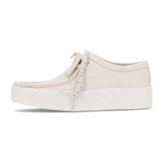 Clarks Wei&szlig;e Nubuk Mokassin Lifestyle Schuhe - - Shoes - Herren - Wei&szlig; - 41 EU