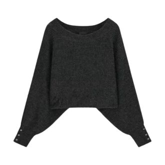 Guess Boat Neck Emily Pullover - - Knitwear - Damen - Grau - L