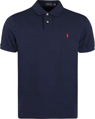 Polo Ralph Lauren Homme, Tops, Bleu, Taille: XL Polo Slim Fit en Coton