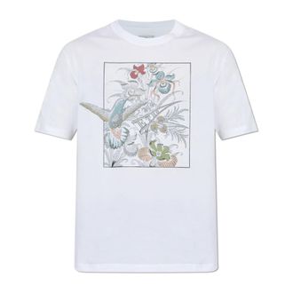 Etro Bedrucktes T-Shirt - - Tops - Herren - Wei&szlig; - L