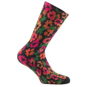 Kindy Mi-chaussettes imprim&eacute;es peau de b&ecirc;te color&eacute;e viscose de bambou