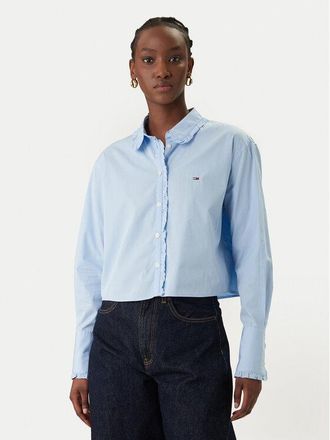 Tommy Jeans Hemd DW0DW22767 Himmelblau Relaxed Fit