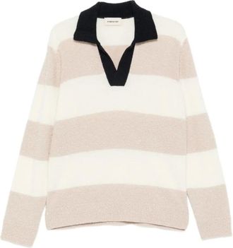 ATOMOFACTORY Atomofactory - Pull &agrave; col en V - Homme - Pulls - Beige - Taille: 2XL
