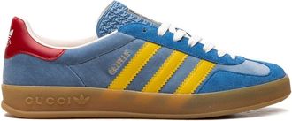 adidas x Gucci Gazelle Light Blue Suede Sneakers - Blau