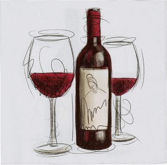 Paper+Design Paper + Design 200642 Cocktail-Serviette Wein (20er Pack)