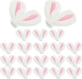 Generic Muteitt 20 St&uuml;ck Mini-Hasenohren, Osterhasenohren, DIY-tierohr-haarspangen, Haarschmuck Zum Basteln, Haarspangen, Stirnband, Stofftier-Dekoration