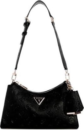 Guess Cresidia Sac &agrave; bandouli&egrave;re zipp&eacute; pour femme, noir, One Size, Cresidia Sac &agrave; bandouli&egrave;re zipp&eacute;