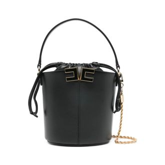 Elisabetta Franchi Femme, Sacs, Noir, Taille: ONE Size Sac Seau avec D&eacute;tail Logo