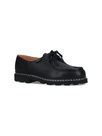 Paraboot Mens Flat Shoes Black Calf Leather
